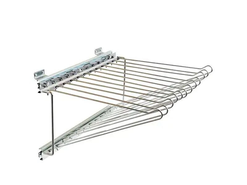 CALCEIRO DESLISANTE LATERAL SLIM CROMADO PARA 12 CALÇAS 2253 SCHMITT ...