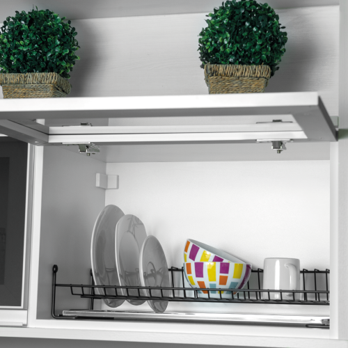 ESCORREDOR DE LOUÇA AÉREO FIXO COM BANDEIJA PRETO FOSCO 0902 SCHMITT ...